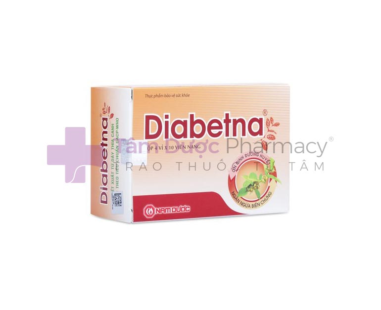 THỰC PHẨM BẢO VỆ SỨC KHỎE HỖ TRỢ ĐIỀU TRỊ BỆNH TIỂU ĐƯỜNG DIABETNA (40 ...