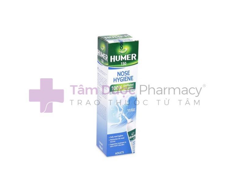 DUNG DỊCH XỊT VỆ SINH MŨI CHO NGƯỜI LỚN TRÊN 15 TUỔI HUMER 150 ADULTE ...