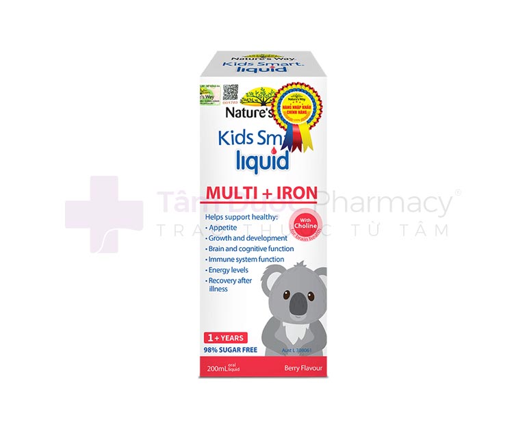 Nature's Way Kids Smart Multi Iron Liquid - Hỗ trợ nâng cao sức đề ...